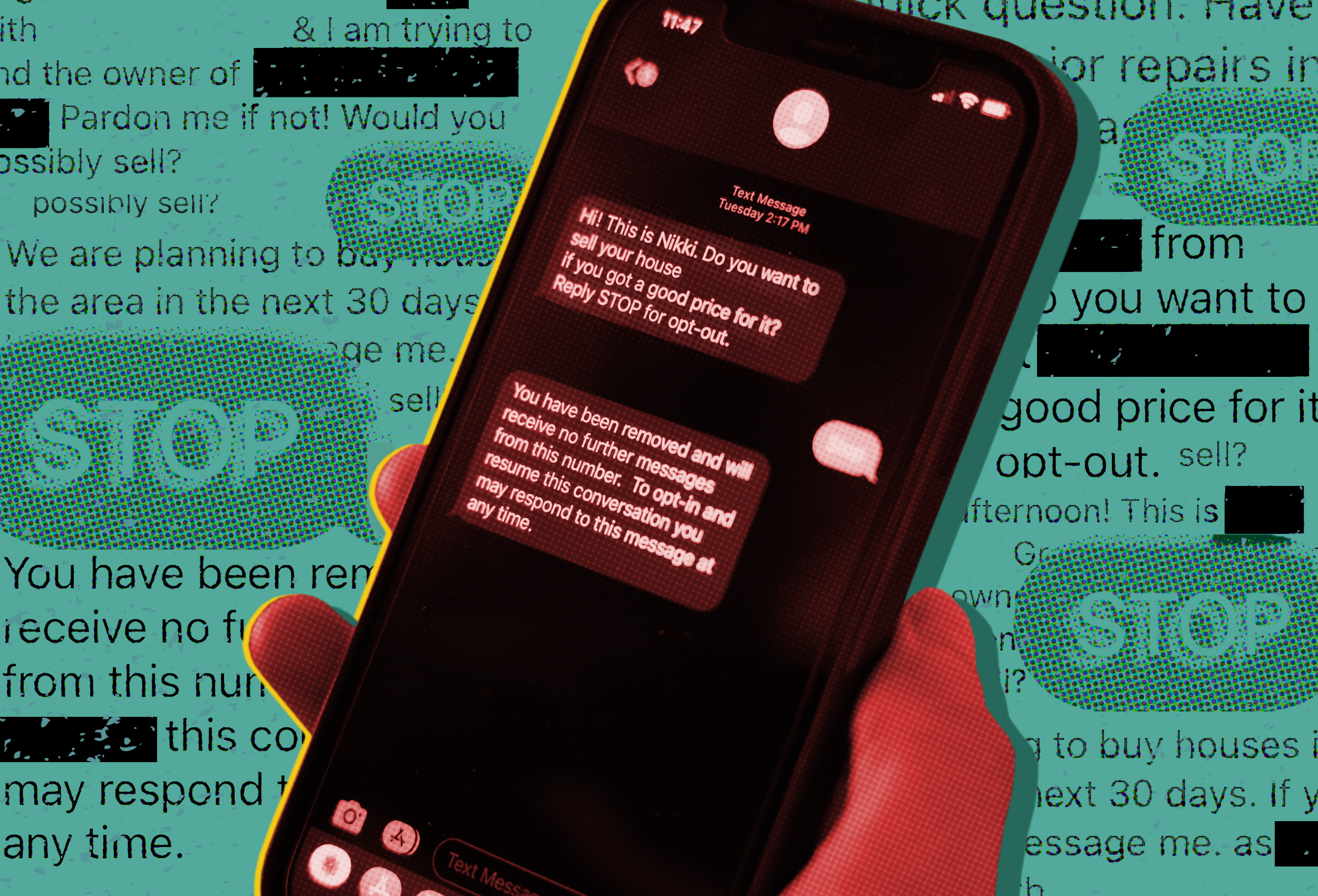 Do you get texts from strangers asking to buy your house?