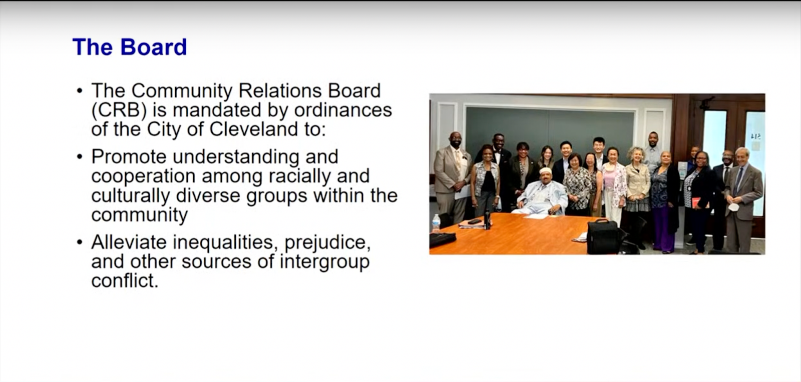 Community Relations Board updates council on outreach work