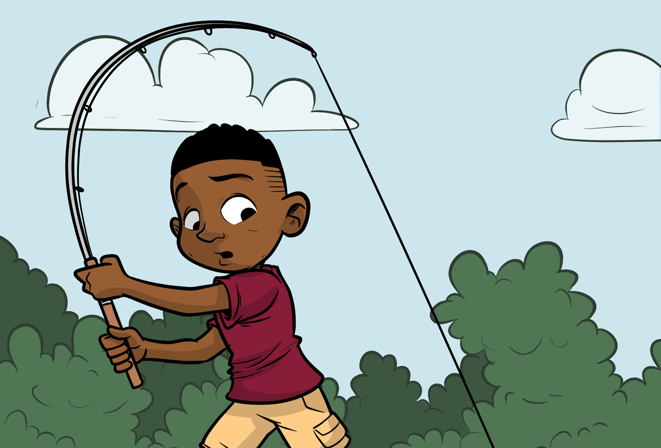 The Hooked Club learns how to land a fish