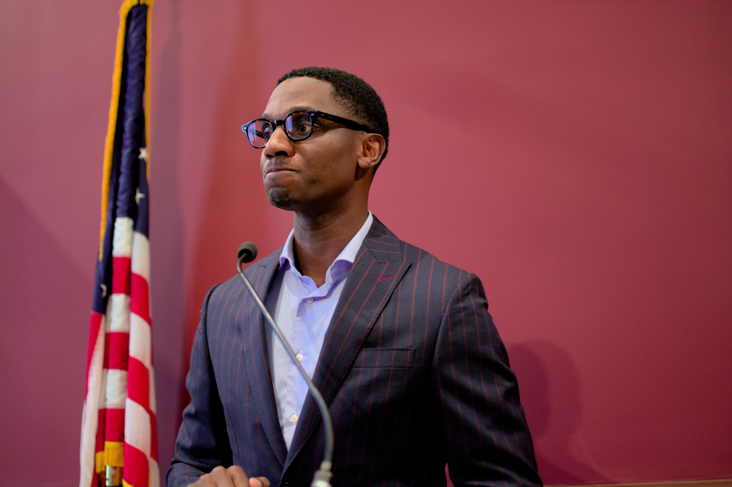 A solitary Mayor Bibb gets ahead of the Browns' Brook Park news