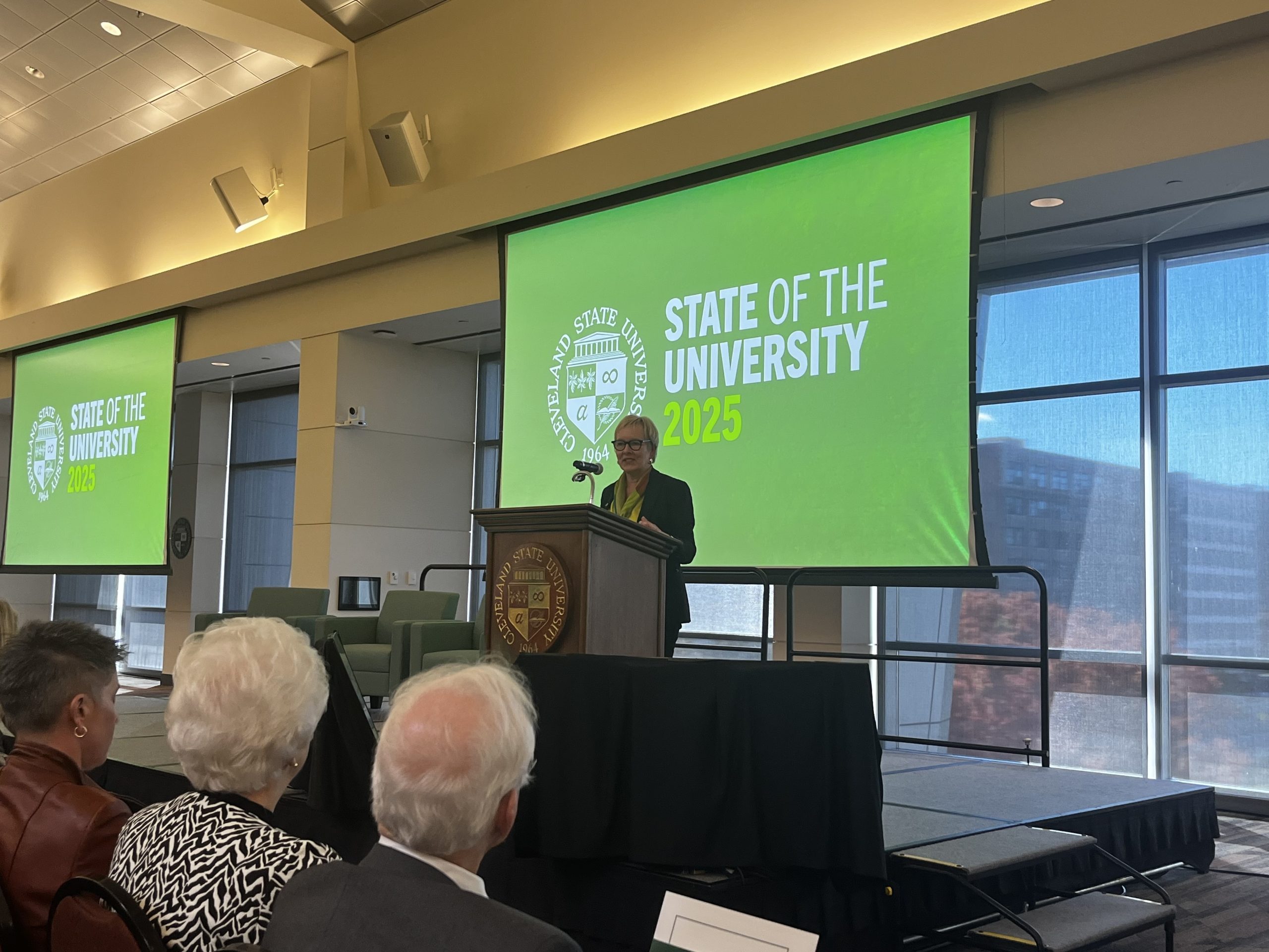 Cleveland State president touts wins, new majors
